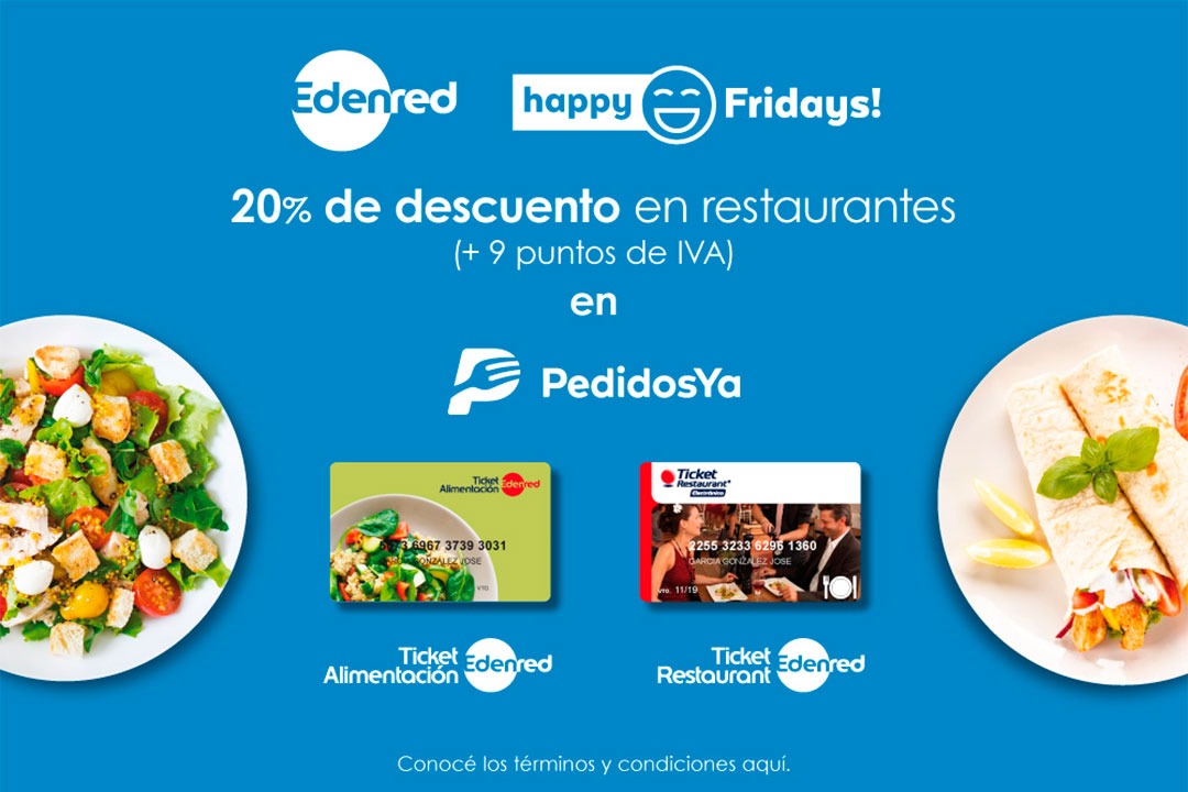 PROMO HAPPY FRIDAYS CON EDENRED | Edenred Uruguay